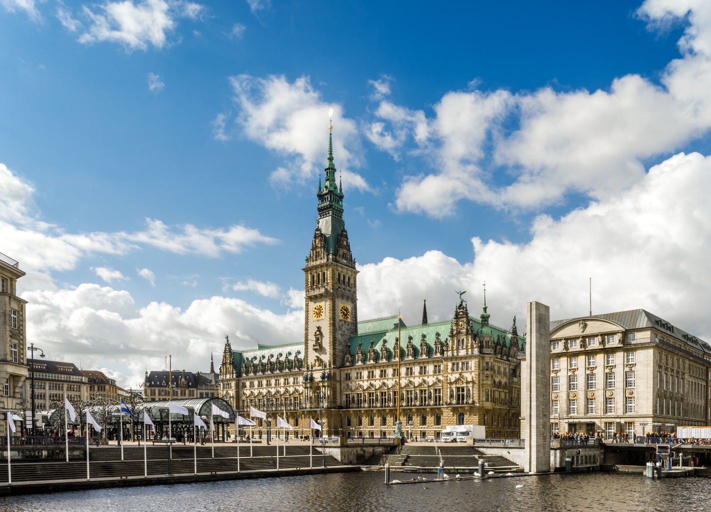 Hamburg Rathaus Building