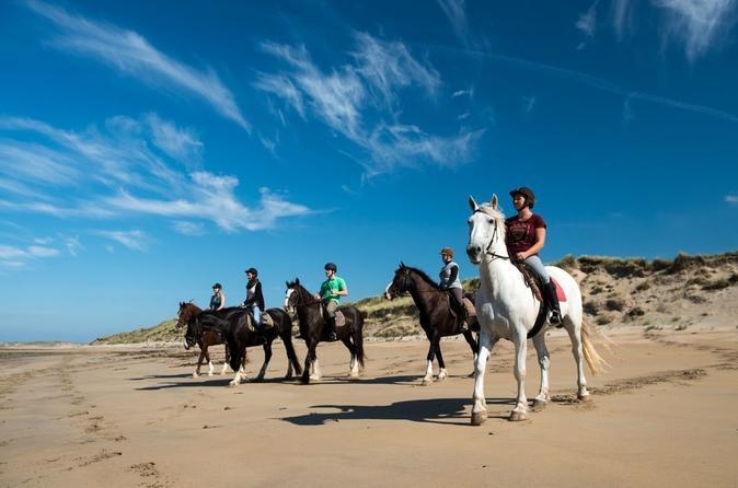 Beach & countryside horse ride along a Connemara beach. Privately guided