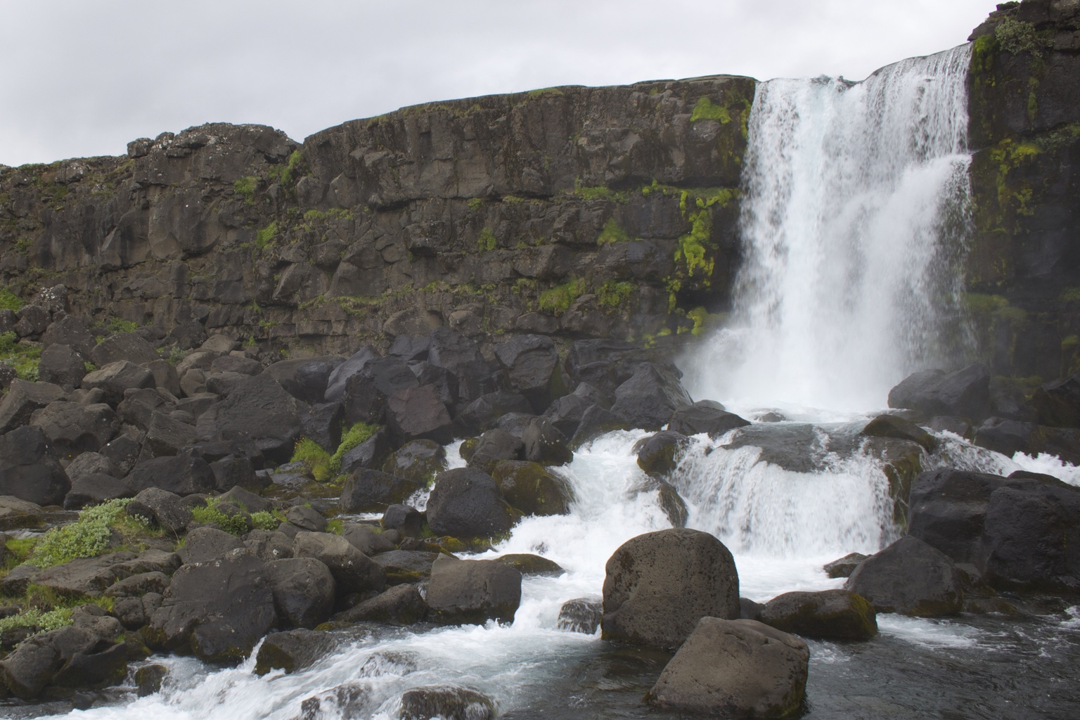 Öxarárfoss Waterfall