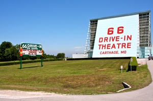 Movie at a Drive-In Theater