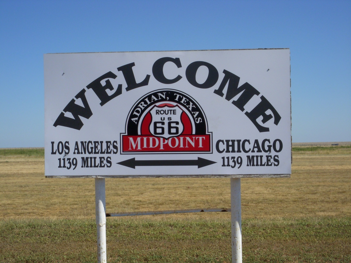 Route 66 Midpoint Sign