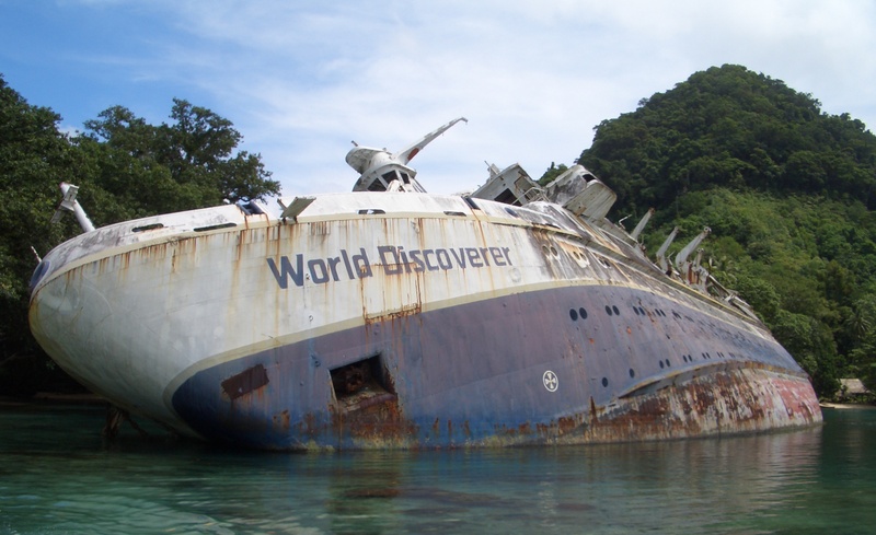 MS World Discoverer Shipwreck