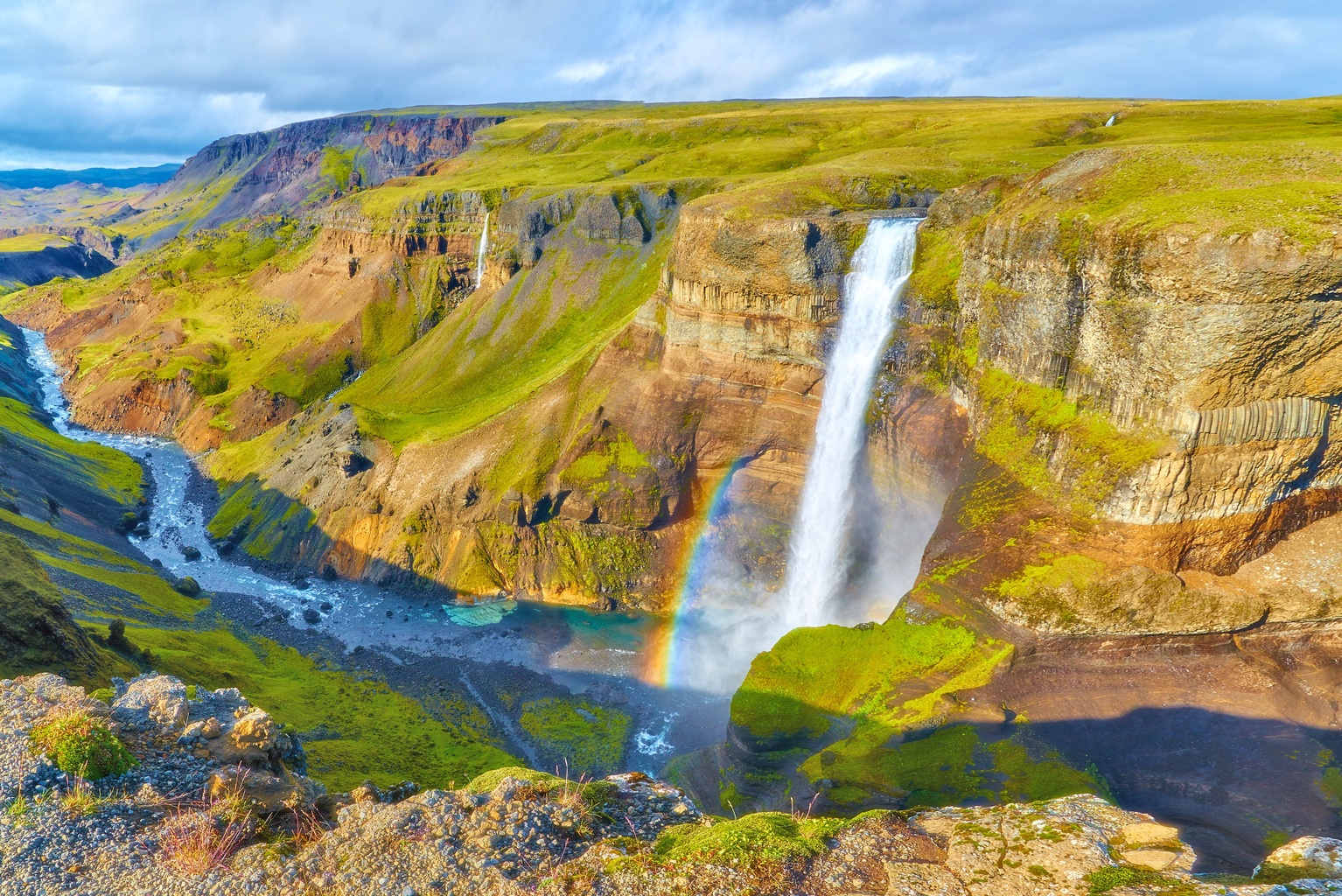 Háifoss Waterfall