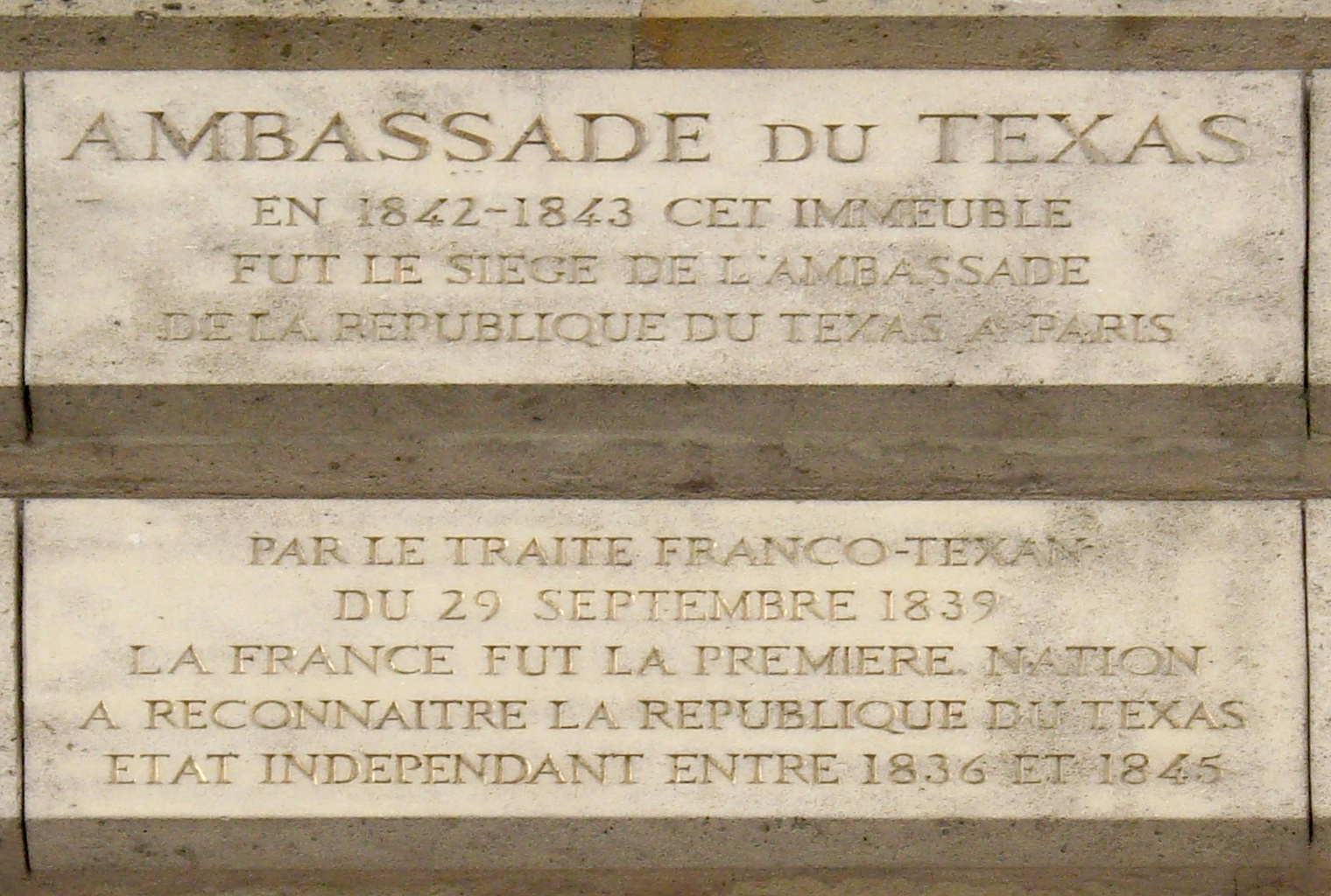Old Paris Embassy of the Republic of Texas