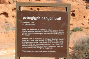 Petroglyph Canyon Trail to Mouse's Tank