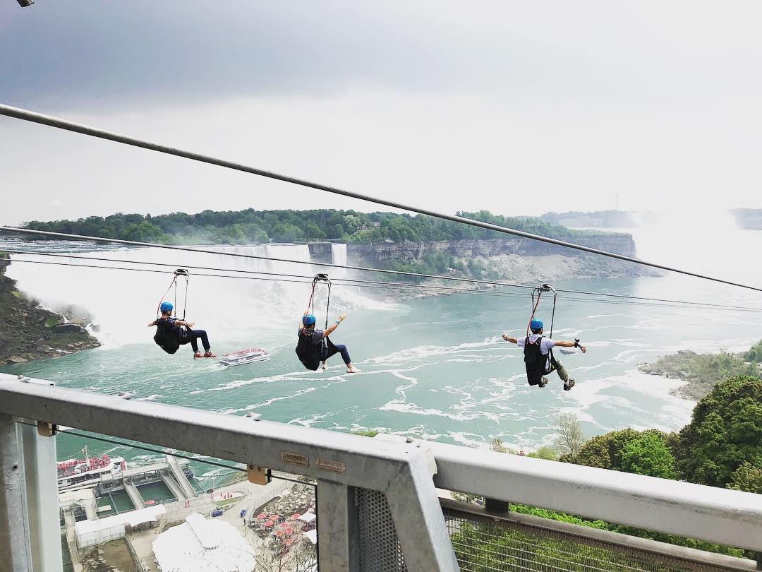 Zipline across Niagara Falls