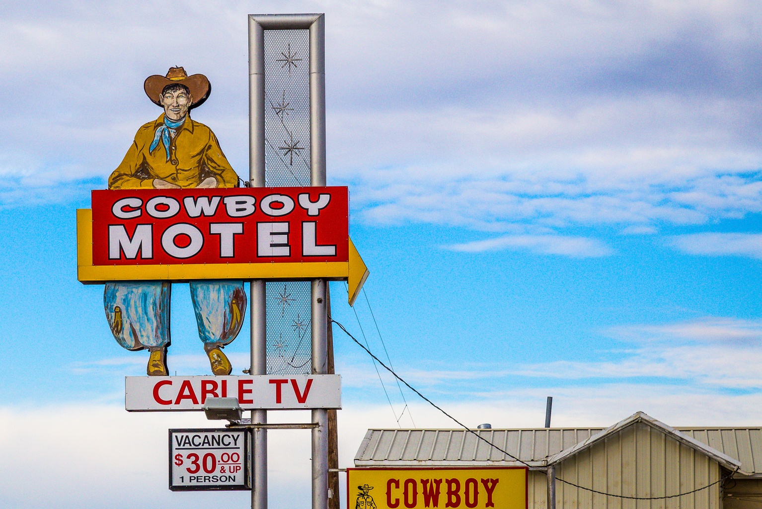 Cowboy Motel Sign