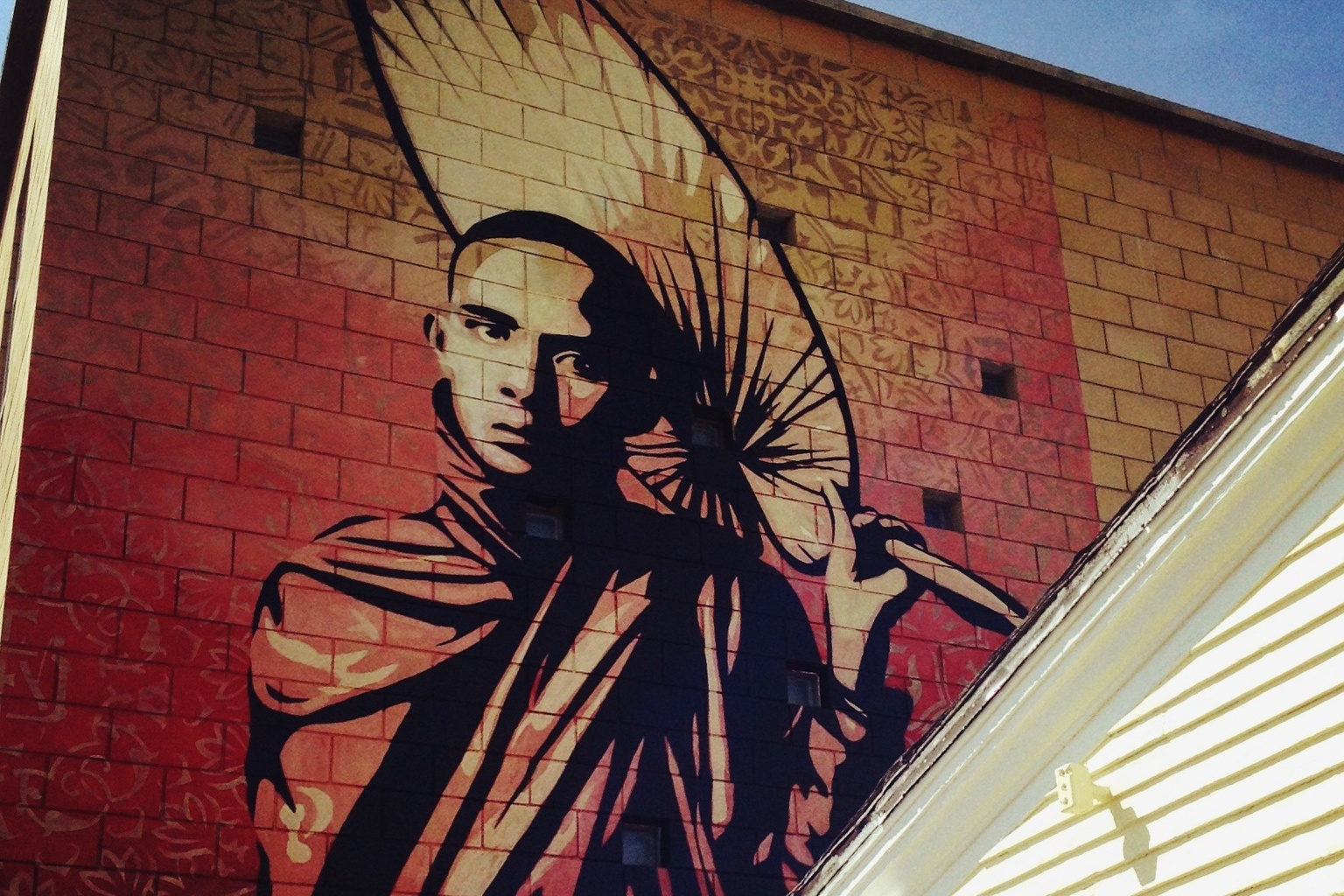 Burmese Monk Mural