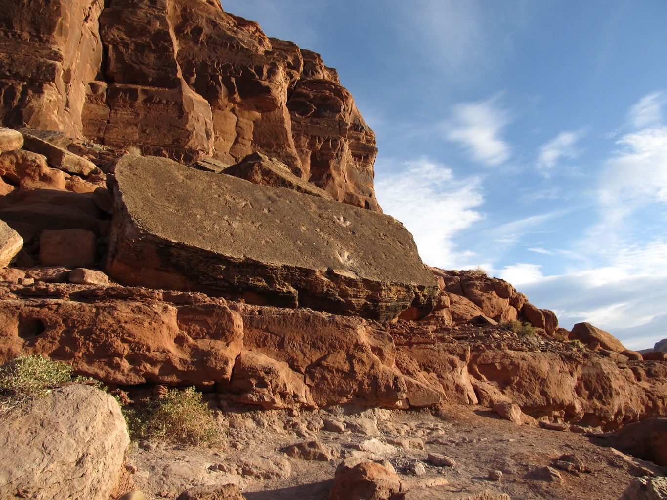 Potash Road Dinosaur Tracks and Petroglyphs