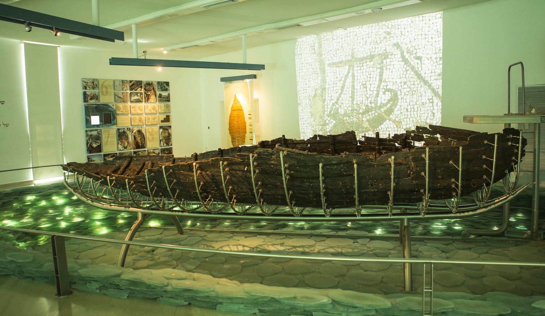 Sea of Galilee Boat (Jesus Boat) at Yigal Allon Museum