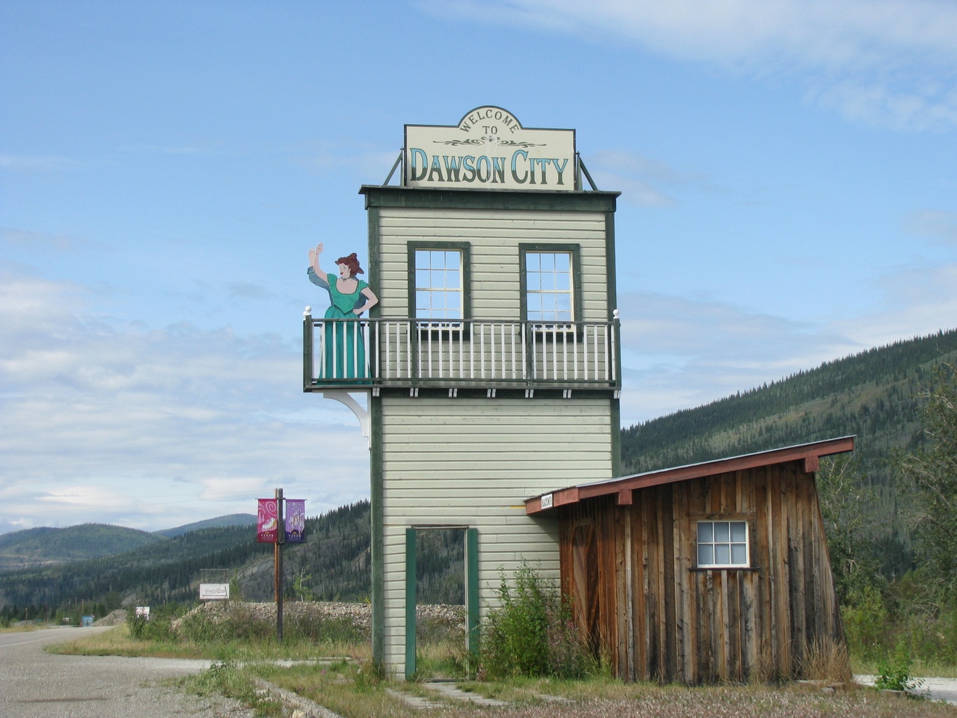 Welcome to Dawson City Sign