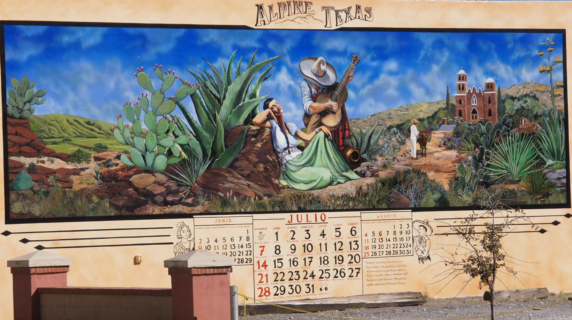 Murals in Alpine