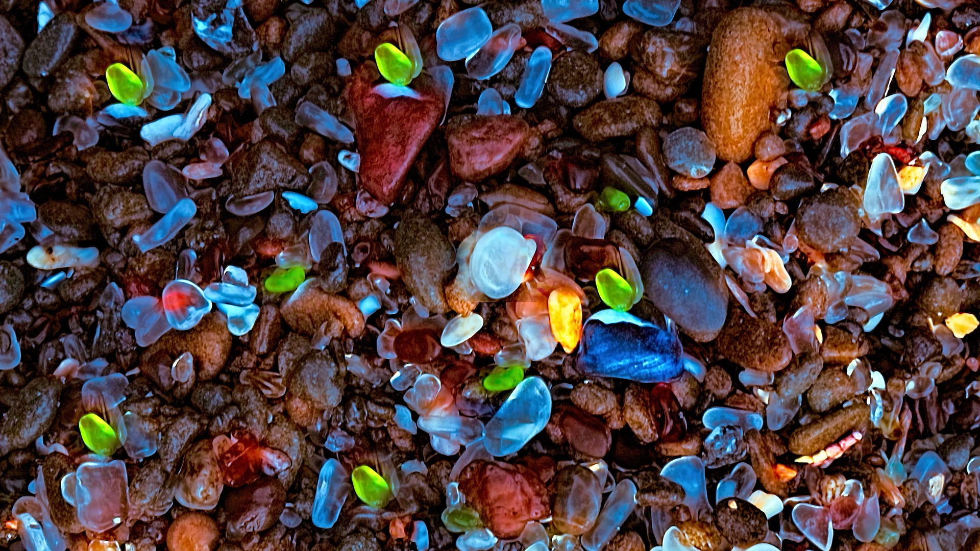A REAL LIFE Glass Beach in California
