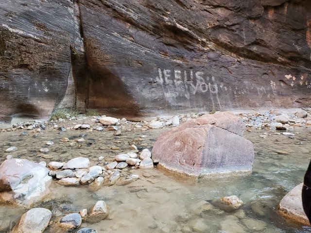 Zion National Park Officials Battling Unprecedented Amounts of Graffiti