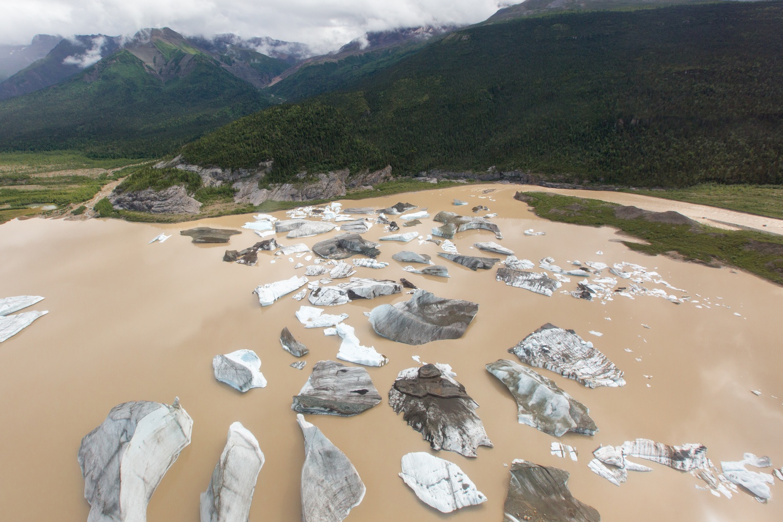 Nizina Glacier Iceberg Lake