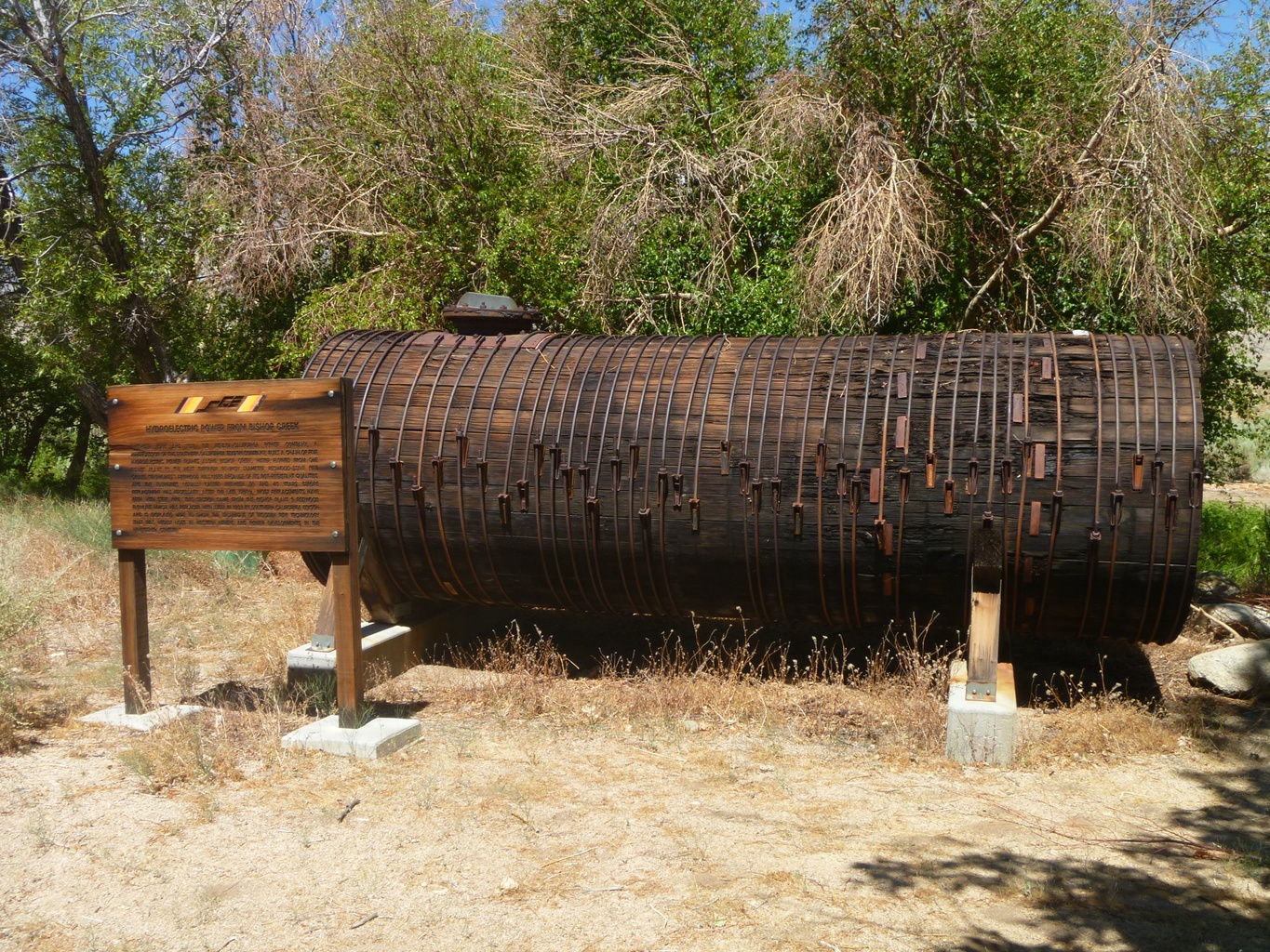 Redwood Stave Pipe from Bishop Creek