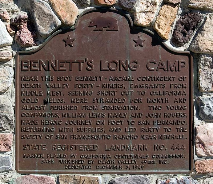 Bennett-Arcane Long Camp Historical Marker