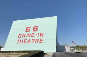 Movie at a Drive-In Theater
