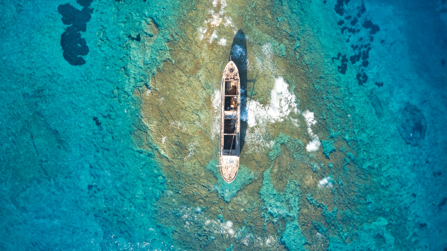 The shipwreck of M/V Demetrios II