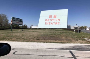 Movie at a Drive-In Theater