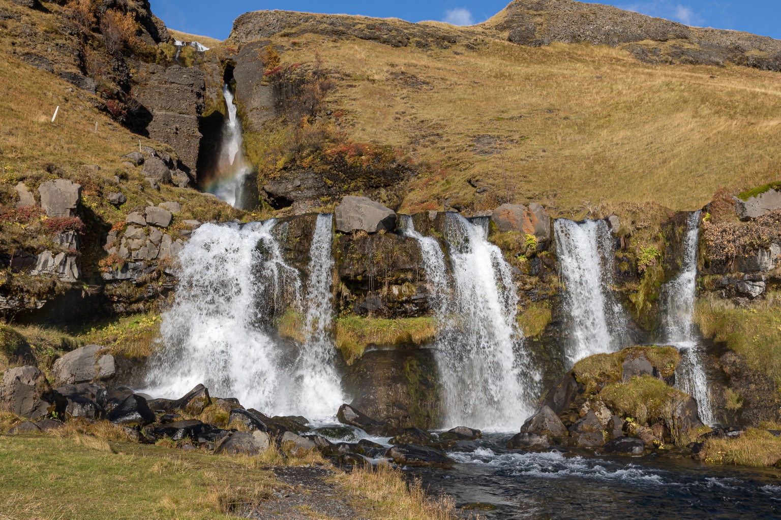 Gluggafoss (Merkjárfoss) Waterfall