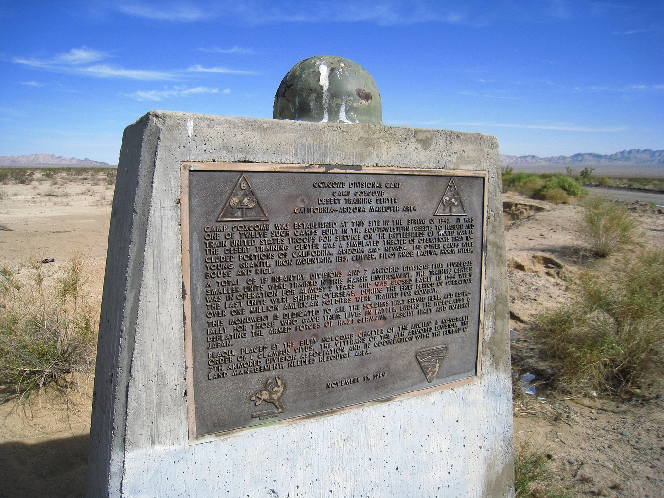 Camp Coxcomb Historical Markers