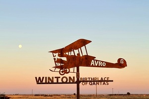 QANTAS Winton Origin Memorial Sign