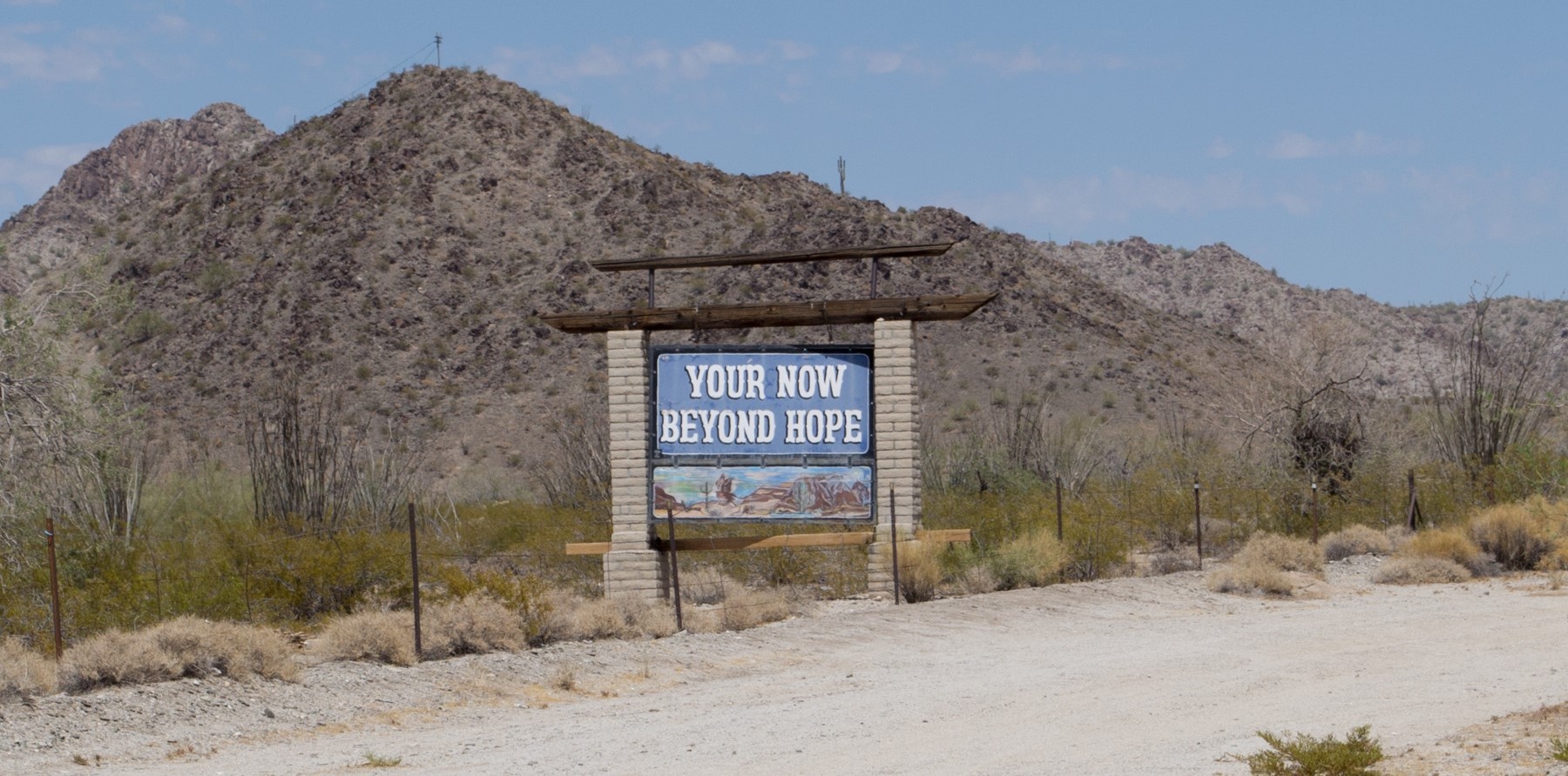 You're Now Beyond Hope Sign