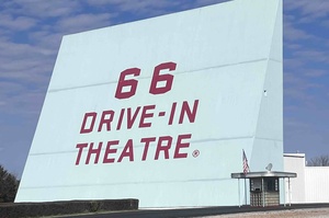 Movie at a Drive-In Theater