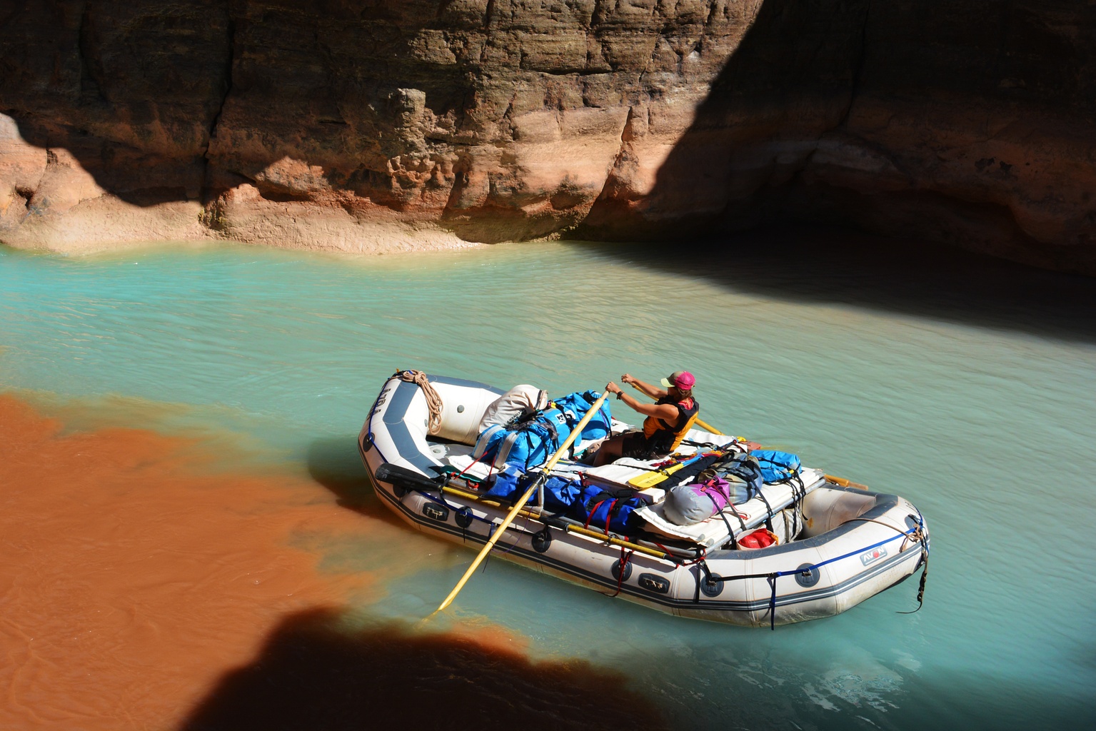 Confluence of Havasu Creek and Colorado River