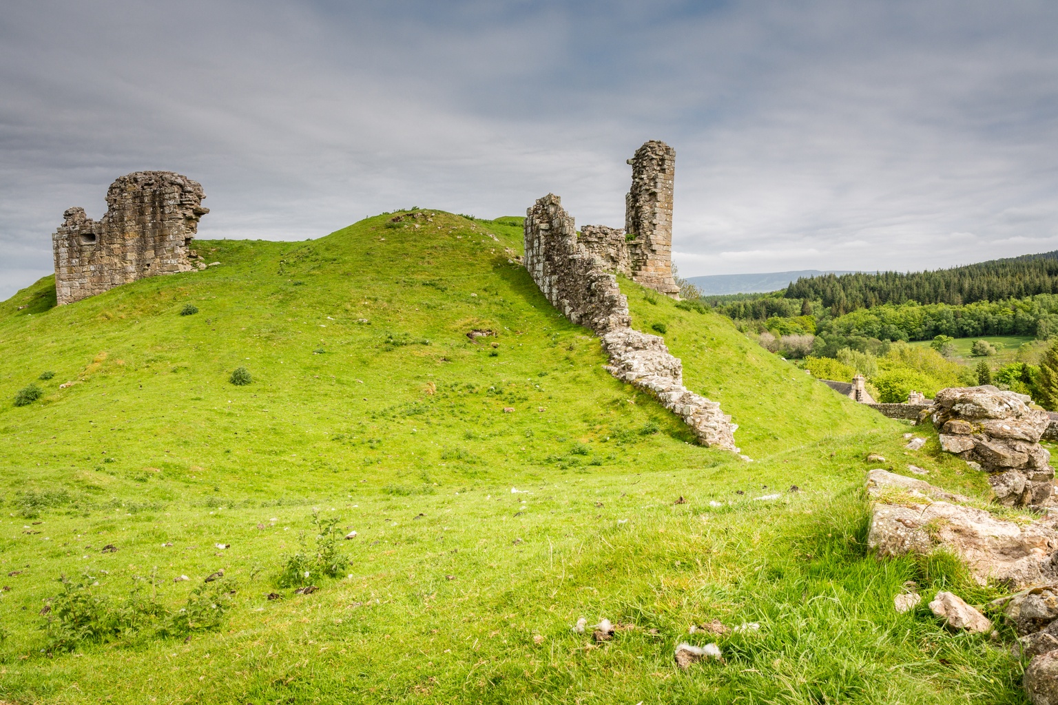 Harbottle Castle Ruins