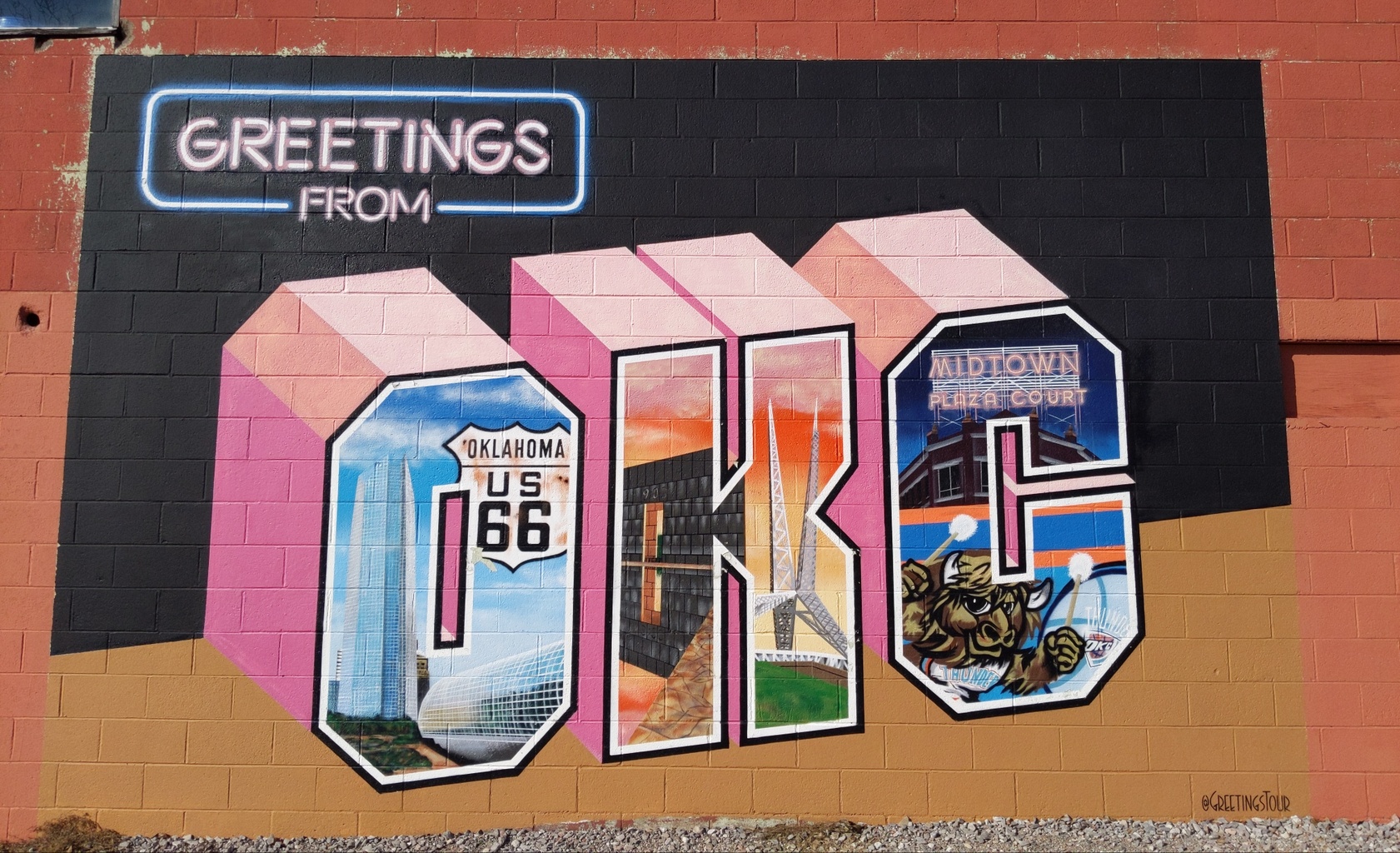 Greetings from OKC Mural