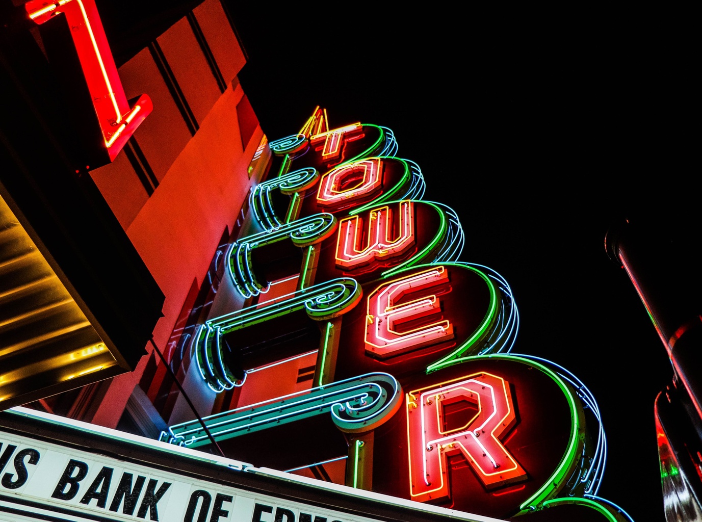 Tower Theatre Neon Lights