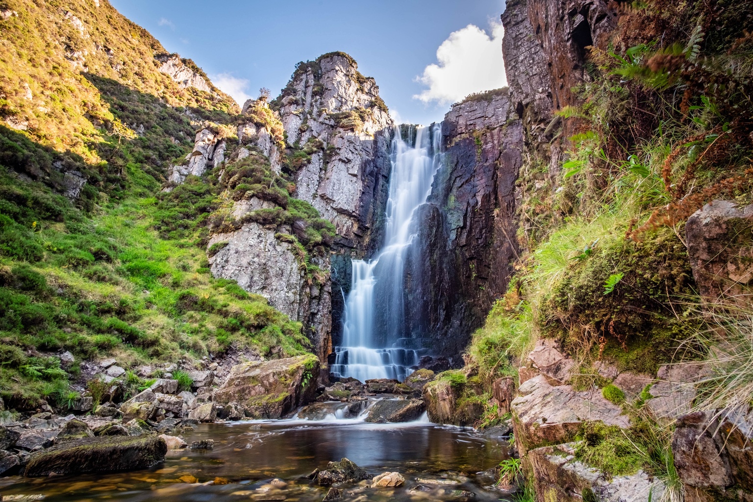 Wailing Widow Falls (Allt Chranaidh Waterfall)