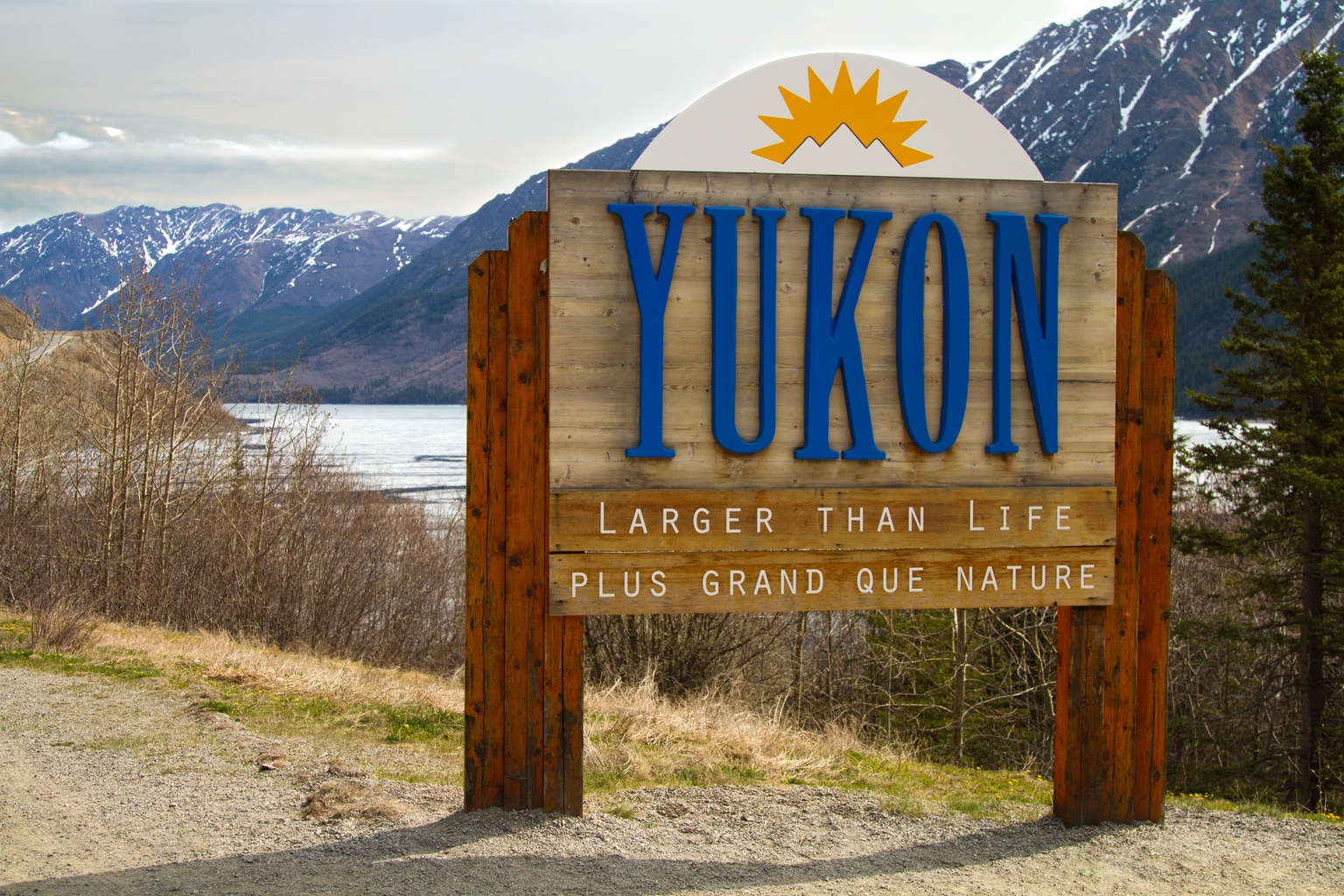 Welcome to Yukon Sign (Klondike Highway)