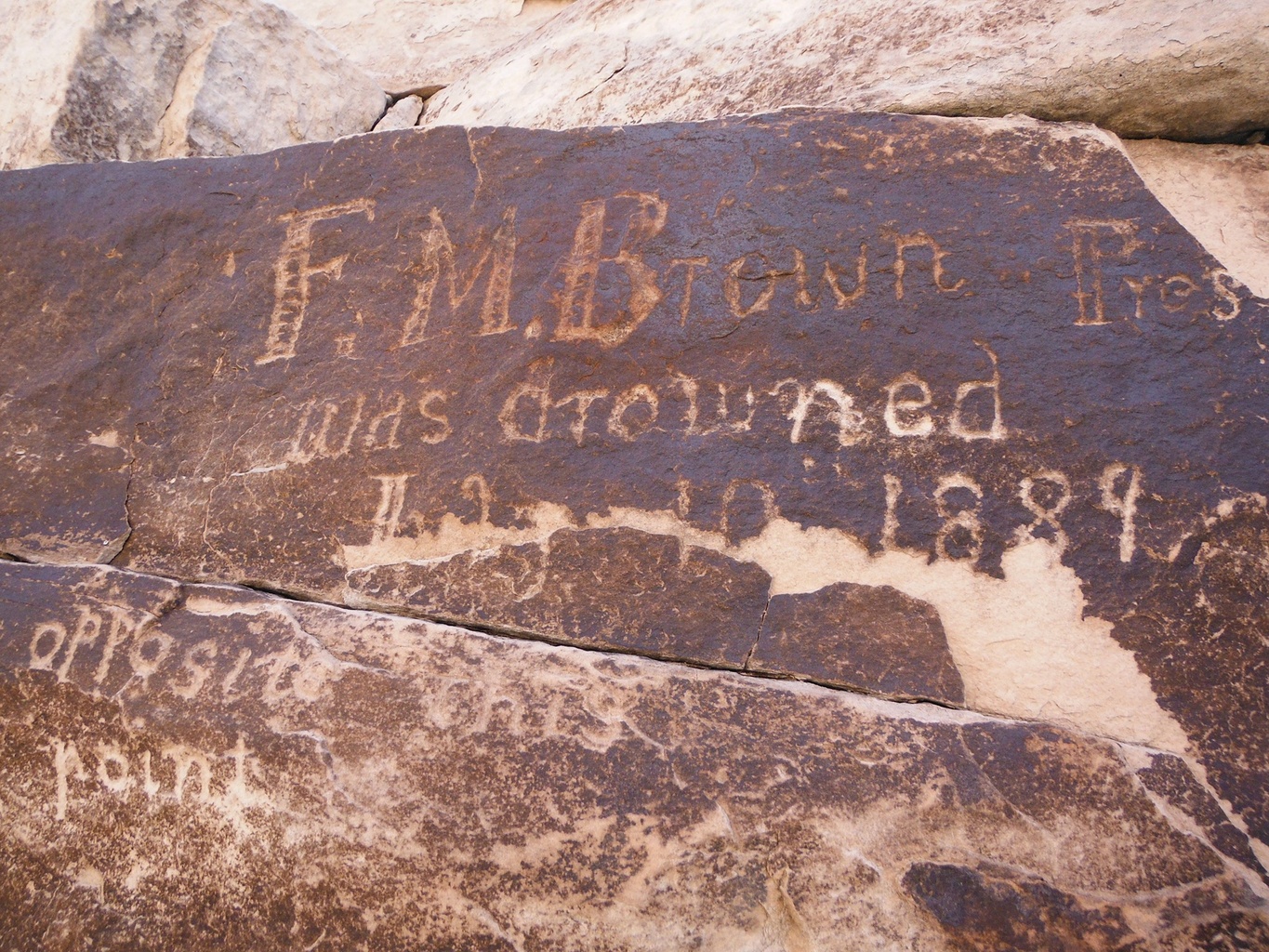 F.M. Brown Inscription