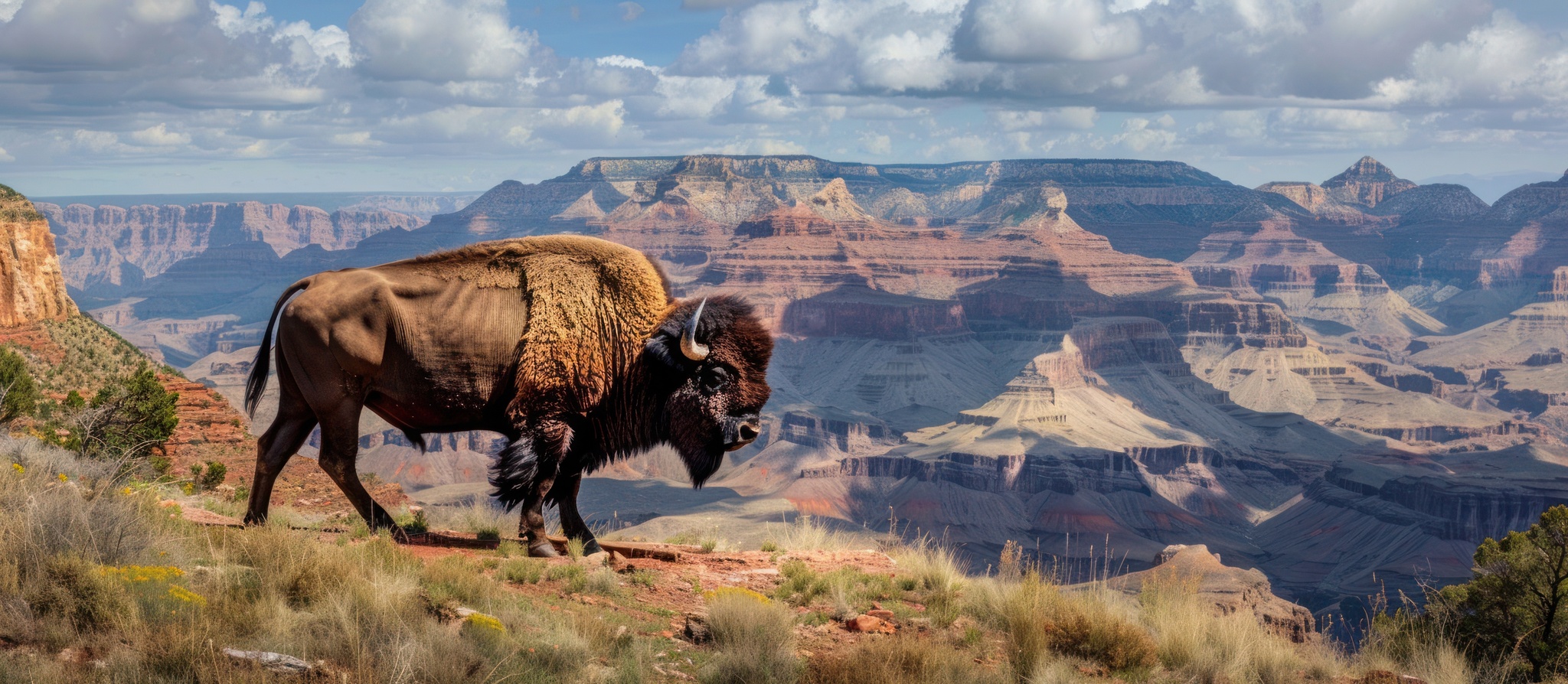Bison on the North Rim