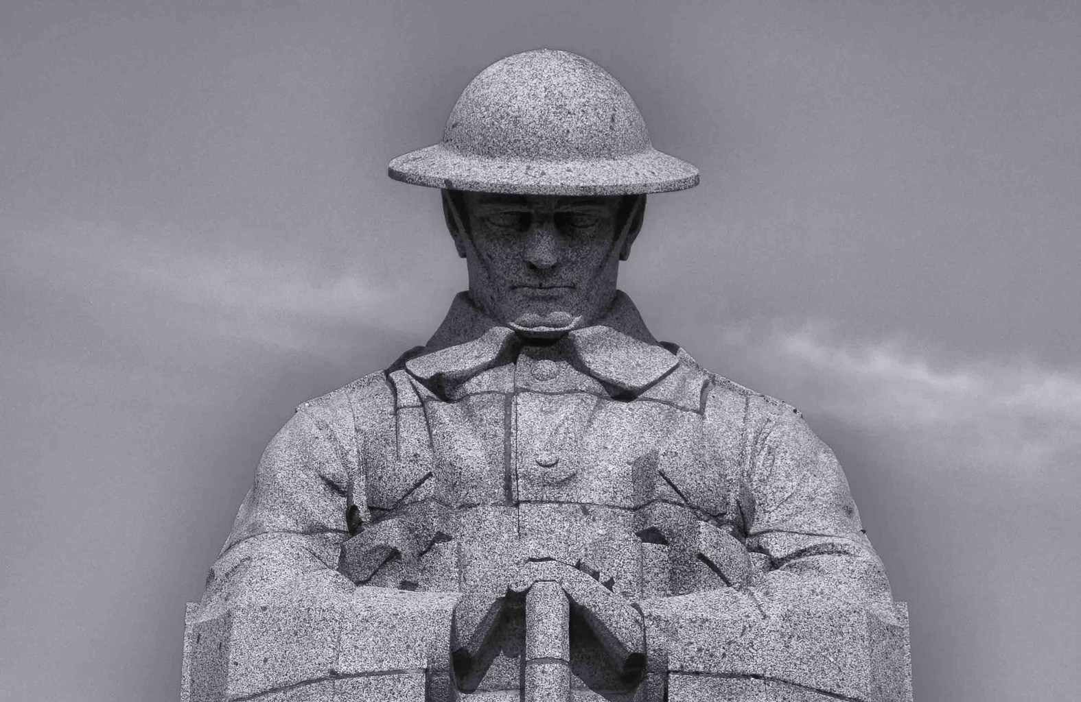 Saint Julien Memorial & The Brooding Soldier