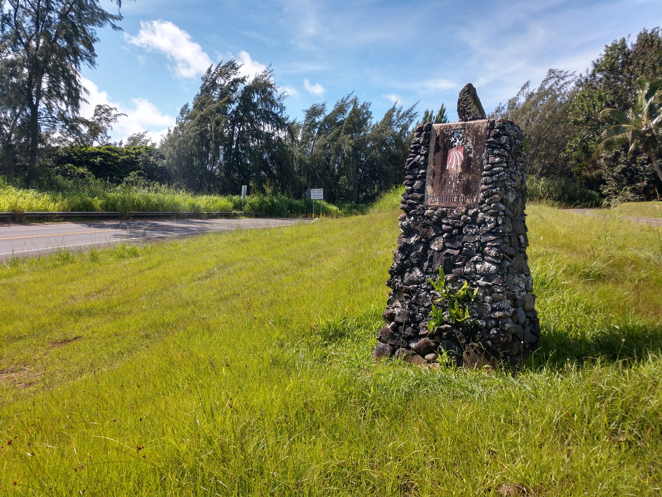 Hana Highway Millenium Trail Marker