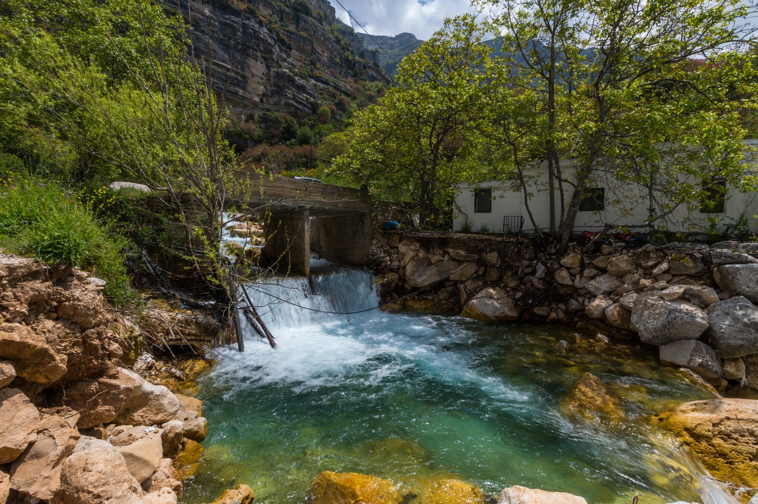 Aqoura Waterfall
