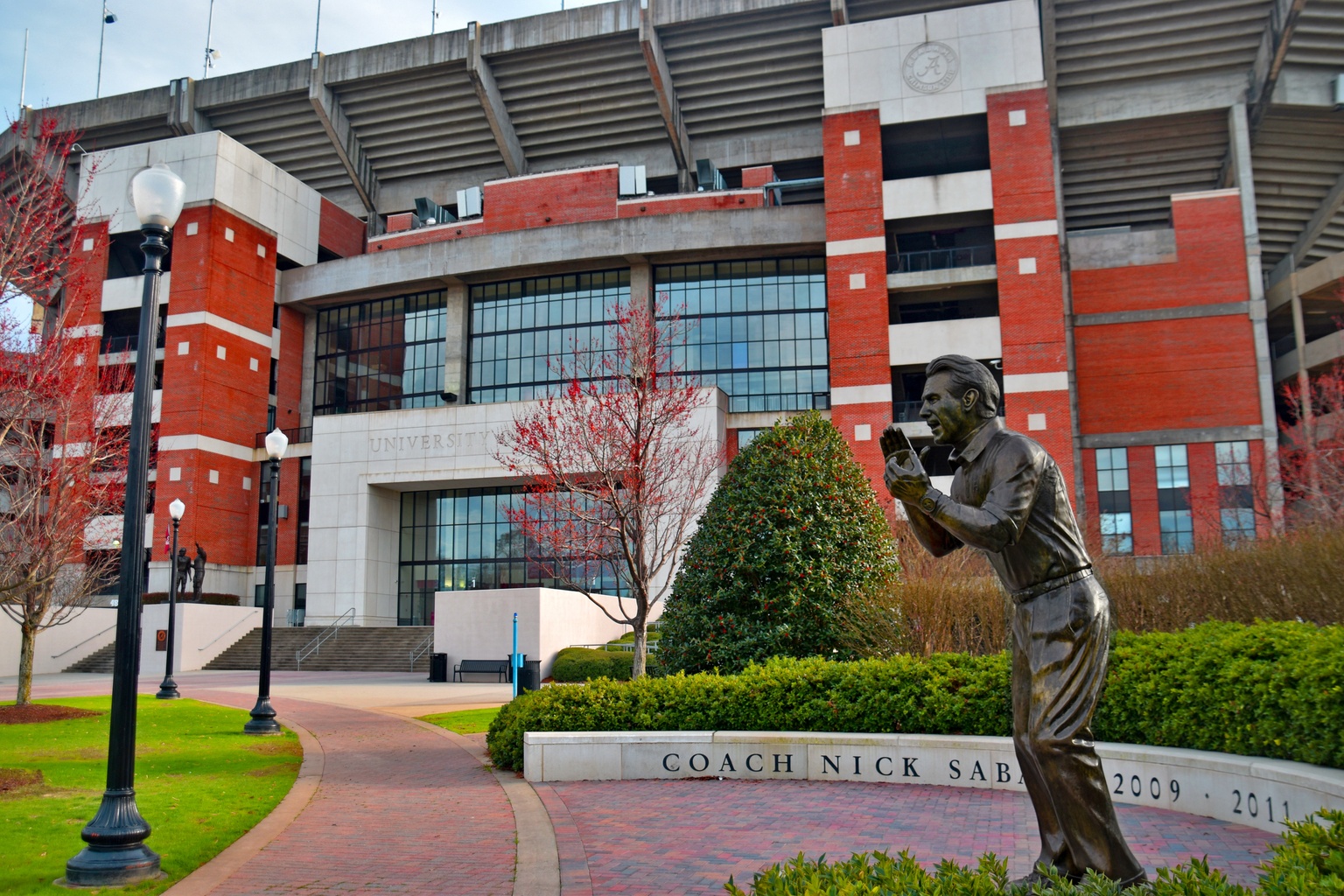 Coach Nick Saban & Paul "Bear" Bryant Statues